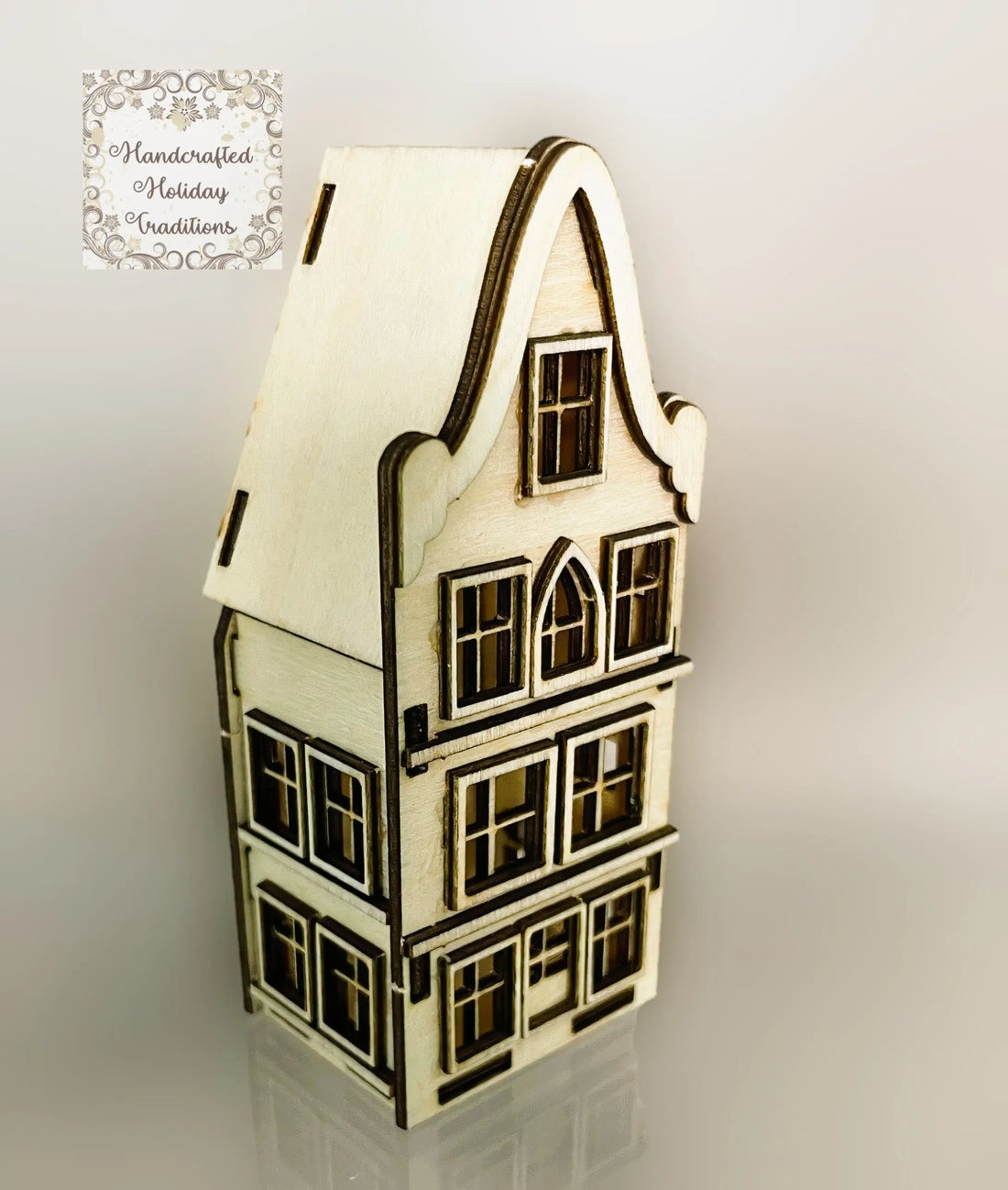 Laser Cut, Birch Wood, Miniature Tenement Village Houses, Buildable, B ...