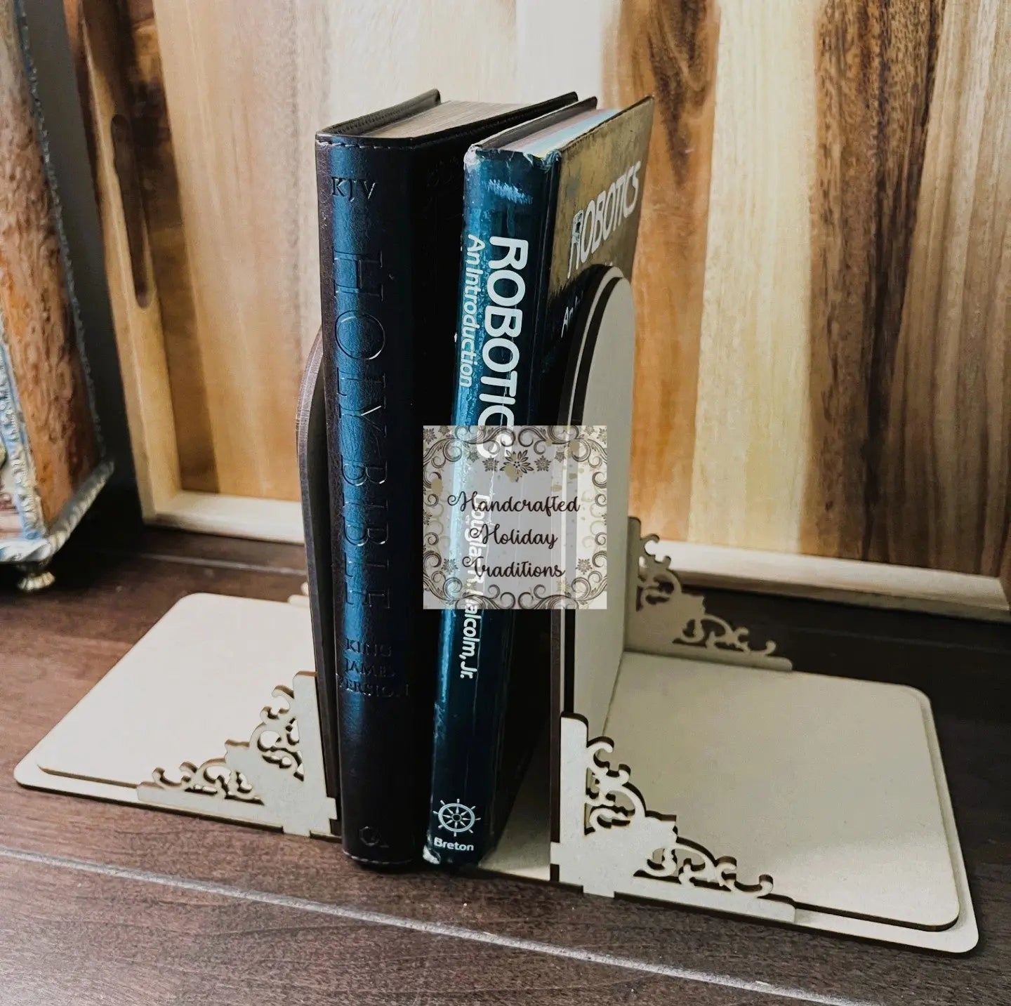 Laser Cut, MDF, Bookend Set, Vintage Style, Home Decor, Blank, Base, D ...